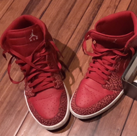 Jordan | Shoes | Retro Red Elephant Print Jordans | Poshmark